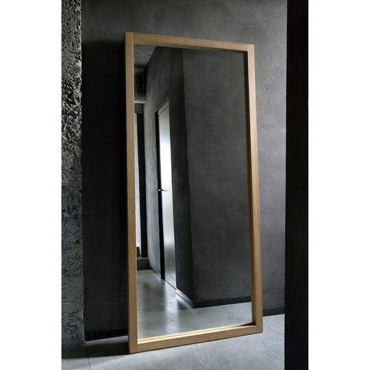 Oak Light Frame Floor Mirror – Stylegarage